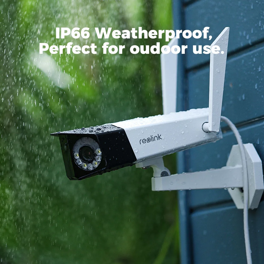 Reolink Duo 2 Wifi Camera 4K Kettős Lencse Kültéri Biztonsági Védelem Személy Jármű Háziállat ...