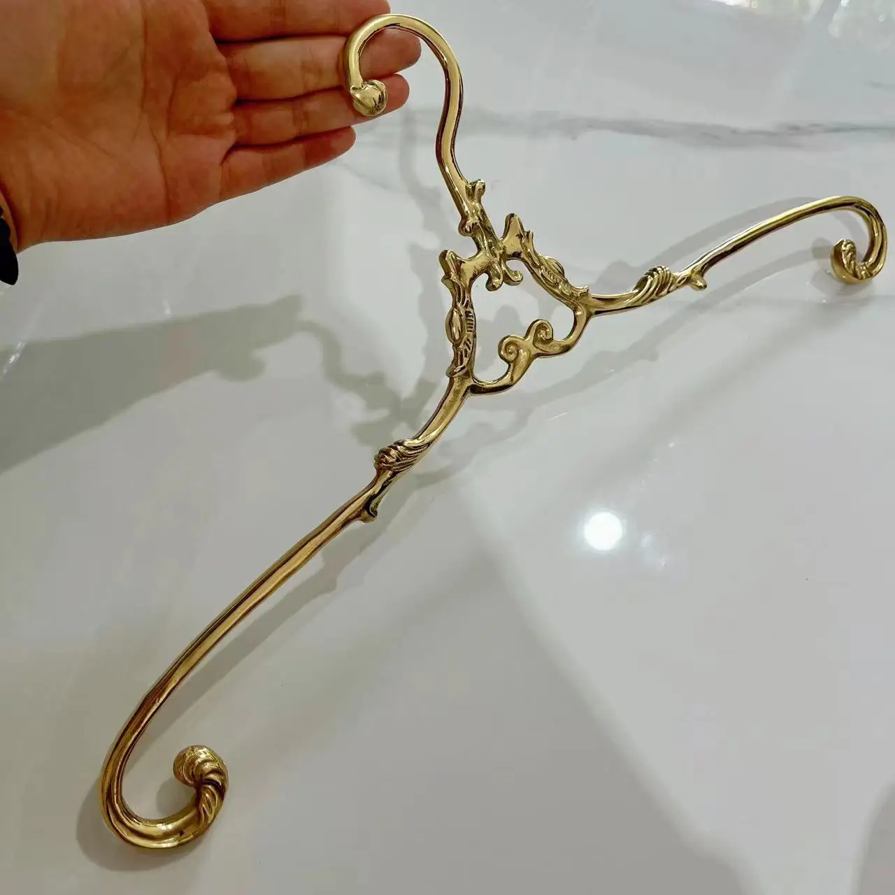 Wedding-Dress-Hanger-Pure-Brass-hanger-Vtg-bridal-hanger-Old-Antique ...