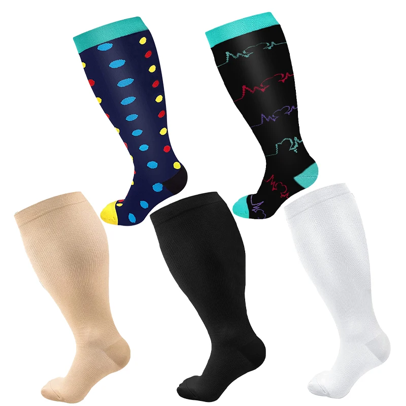 5-Pairs-Compression-Socks-Oversized-4XL-Varicose-Vein-Sports-Socks ...