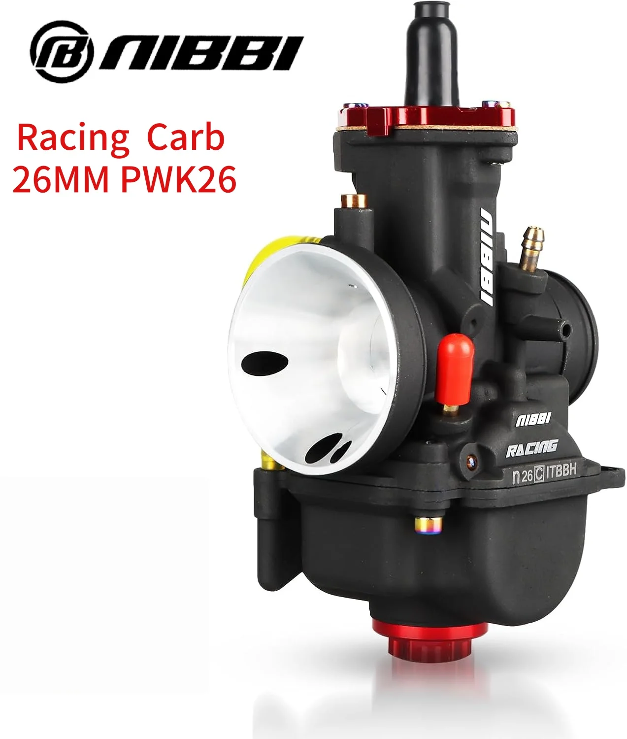 NIBBI PWK26 Carburetor 26mm Carburetor for DirtBike MiniBike Pit Bike ...