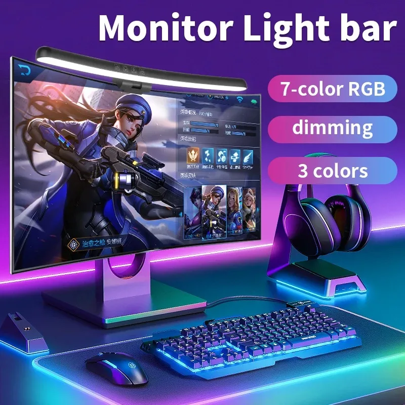 Barra-de-luz-LED-para-pantalla-de-Monitor-luz-colgante-para-PC ...