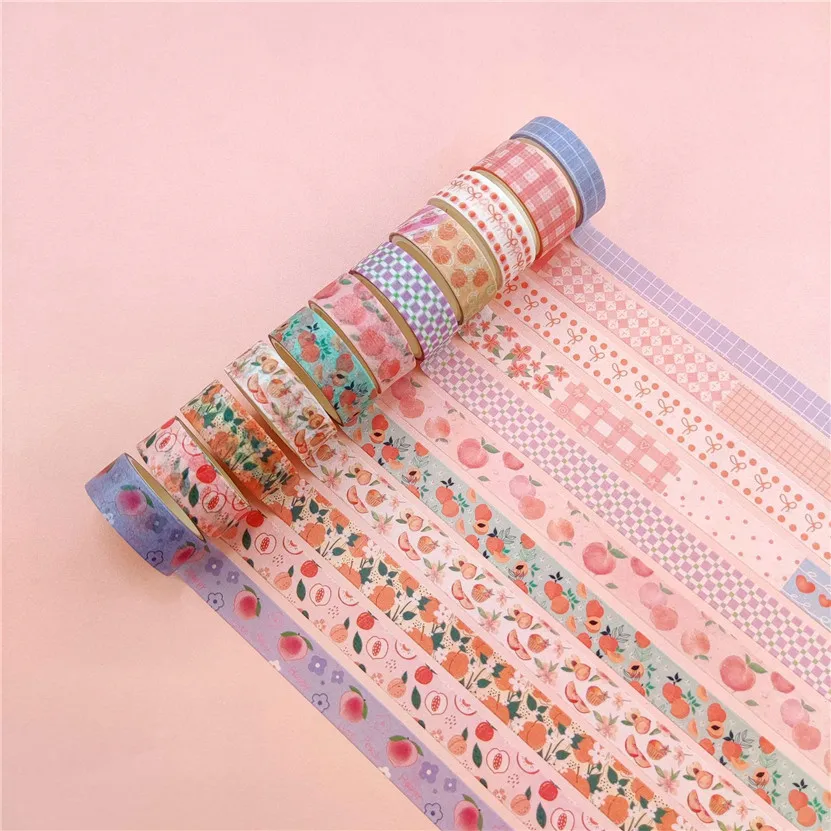 Set-Selotip-Washi-3M-Stiker-Scrapbooking-Diary-Persik-Washi-Selotip ...