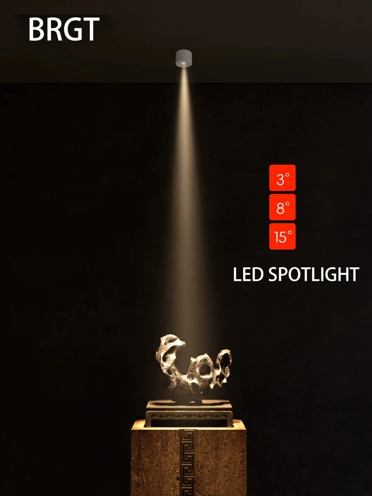 Led-Mini-Spotlight-Surface-Mounted-Spot-Light-Small-Beam-Angle-3-8-15 ...