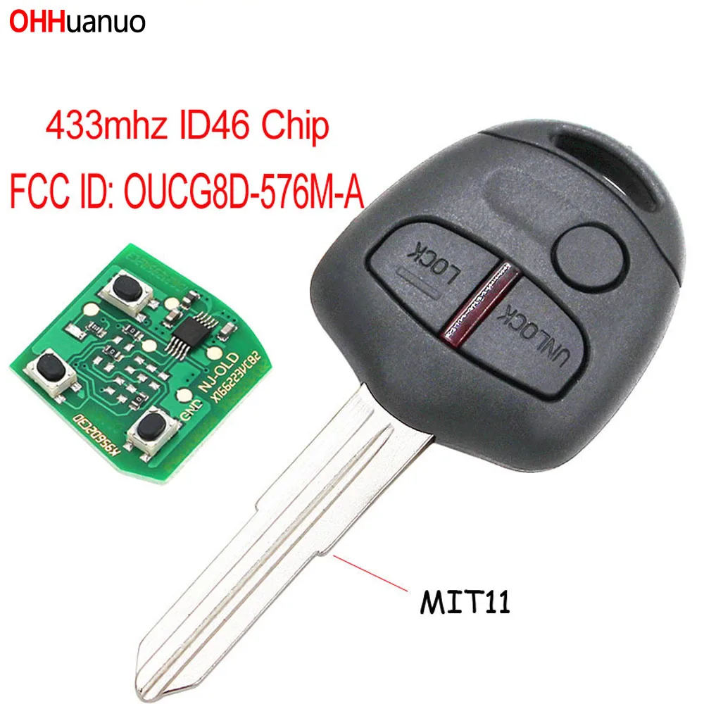 3-buttons-Car-Remote-Key-for-Mitsubishi-Lancer-EX-Remote-key-433mhz ...