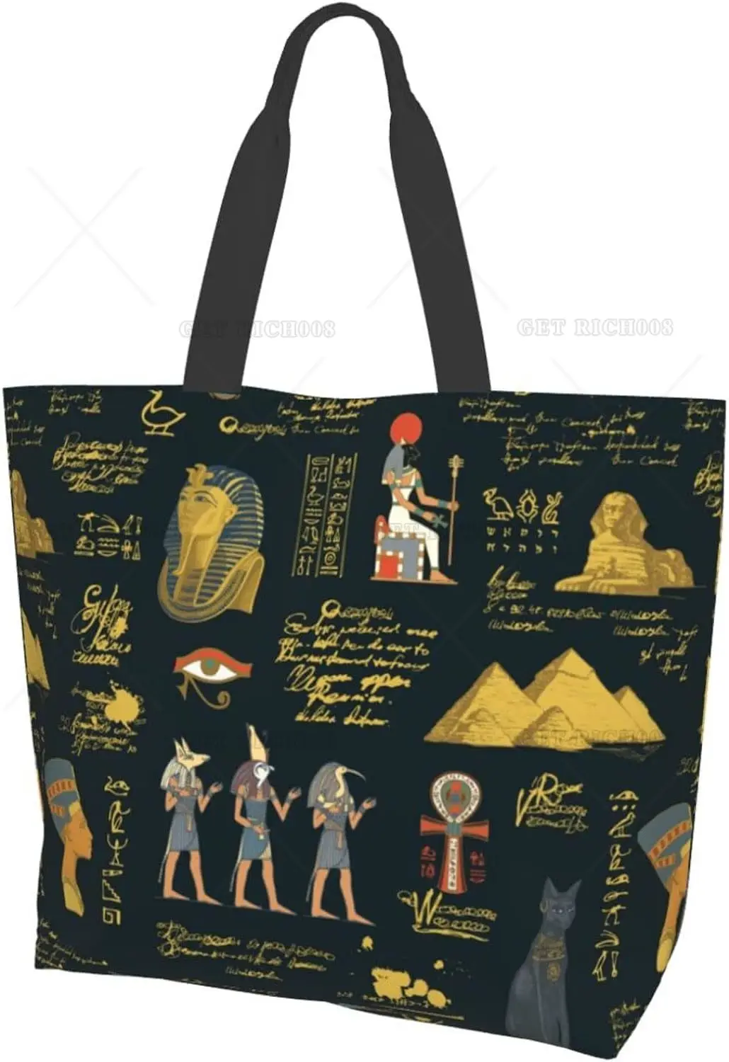 Egyptian-Styles-Tote-Shoulder-Bag-Hieroglyphs-Bags-Storage-Handle ...