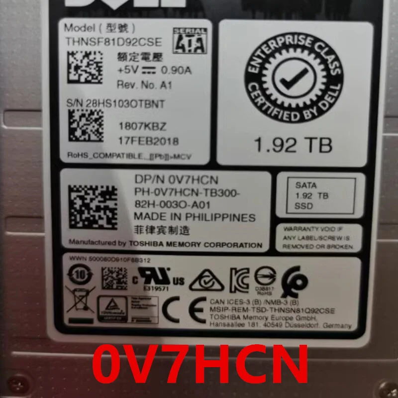 Original-Almost-New-Solid-State-Drive-For-DELL-1-92TB-2-5-SATA-For ...