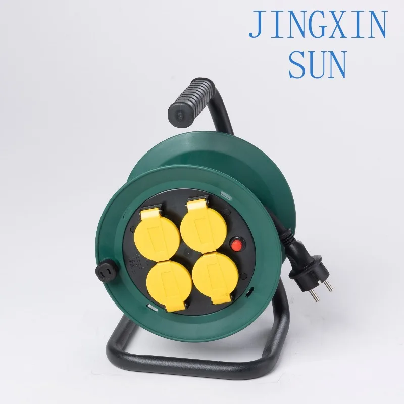 4 ground touchpoint sockets 25m 230V outdoor metal bracket power cord ...