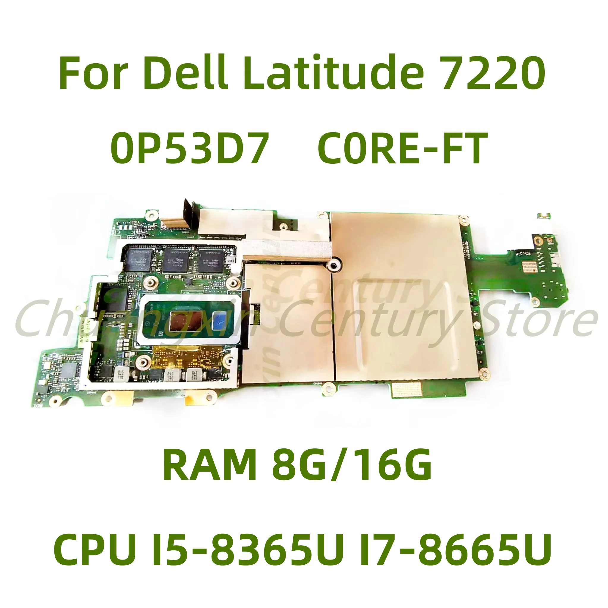 C0RE-FT motherboard suitable for Dell Latitude 7220 laptop with I5 ...