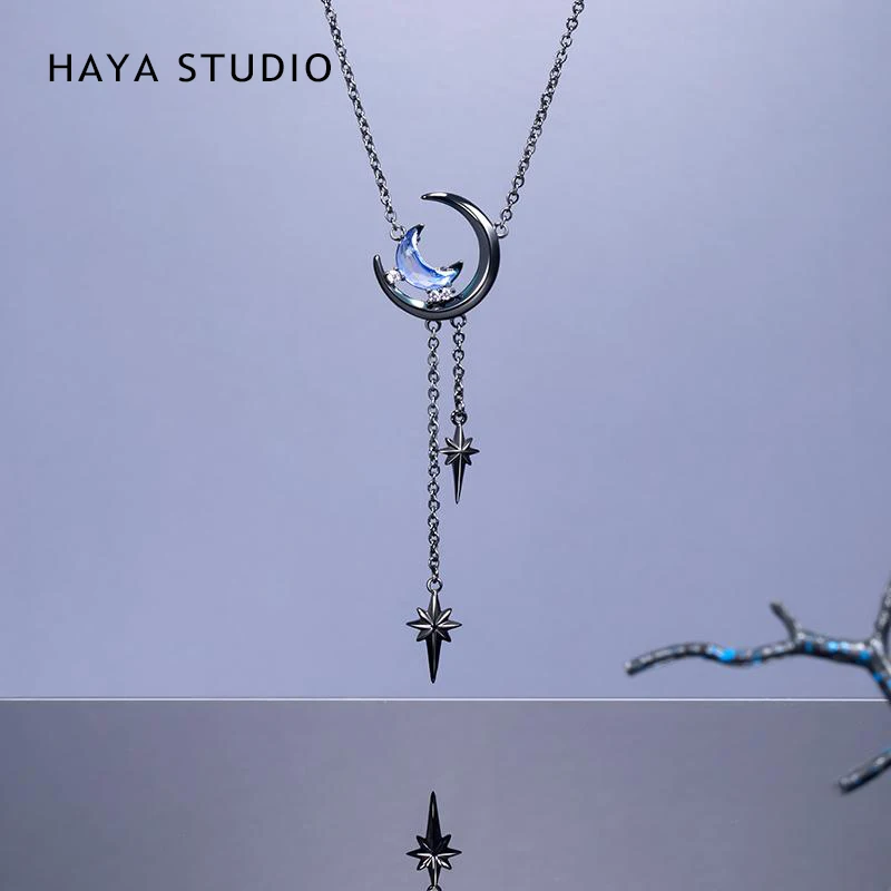 Thaya Stars And Moon Design Necklace Original Design Vintage Women ...