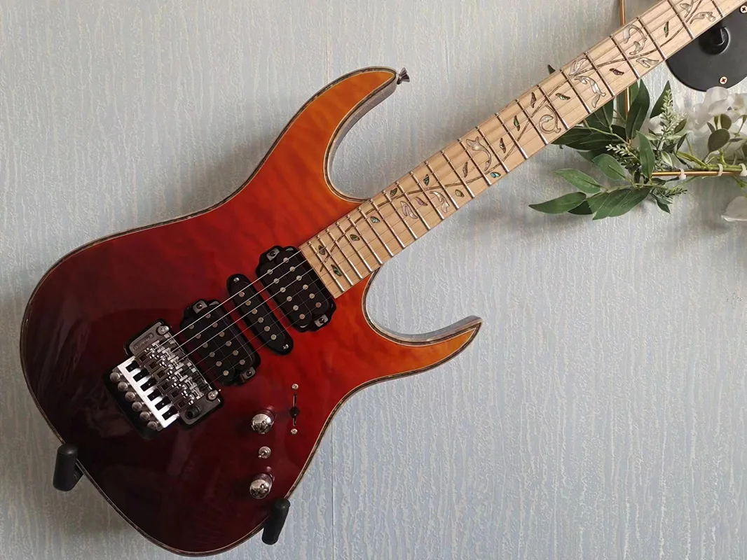 Tree-of-Life-Electric-Guitar-Fingerboard-Mosaic-Lock-Nut-Flower-Design ...