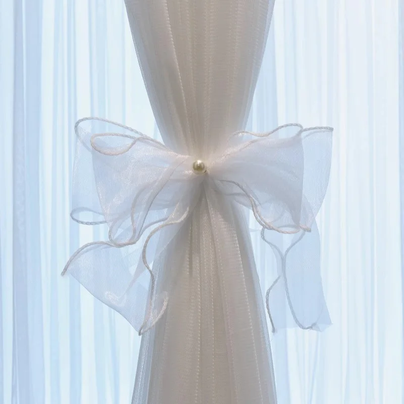 INS-Bow-Window-Curtain-Belt-White-Tulle-Window-Blinds-Tiebacks ...