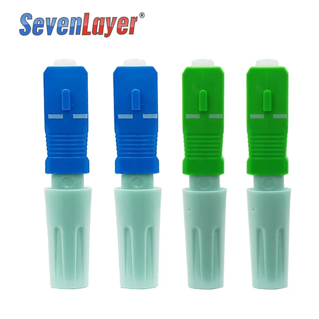 FTTH Embedded Fiber Optic Fast Connector SC APC Single Mode Fiber Optic ...