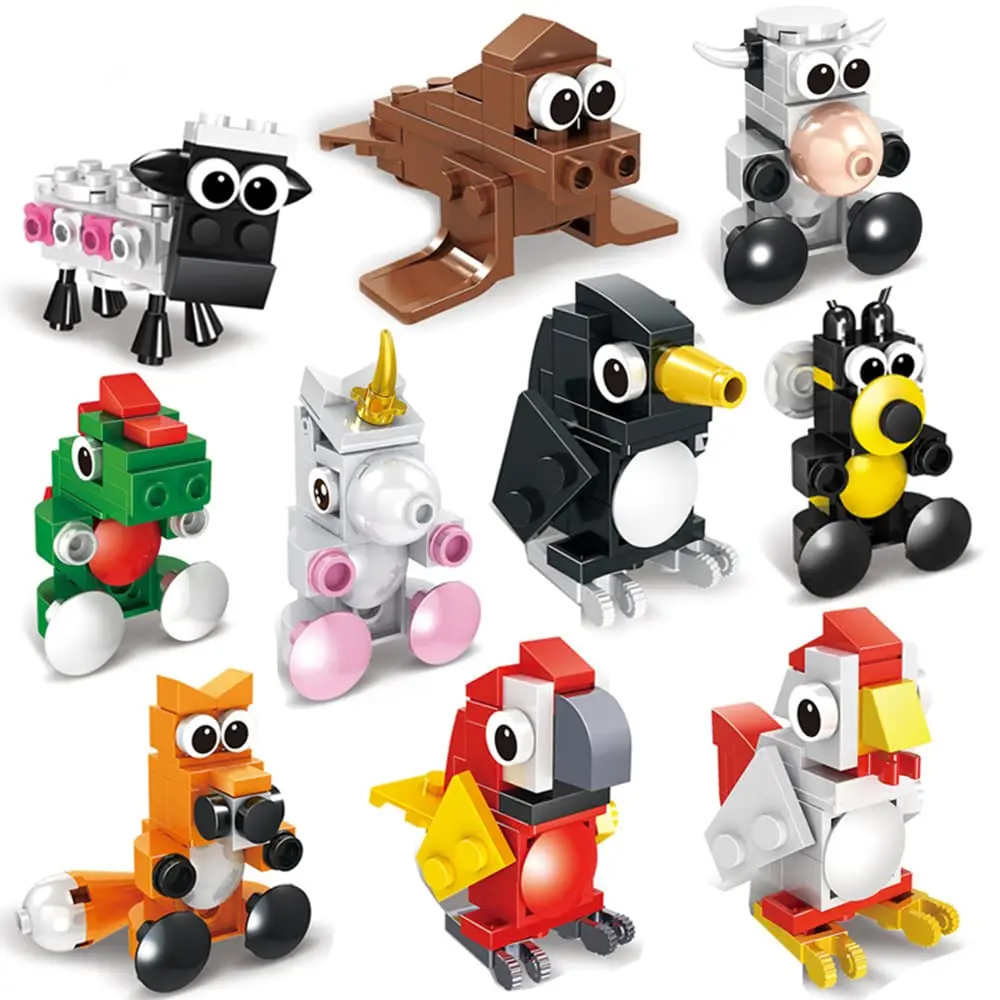 ToylinX-Building-Blocks-Animals-10-in-1-STEM-Building-Bricks-Zoo-Animal ...