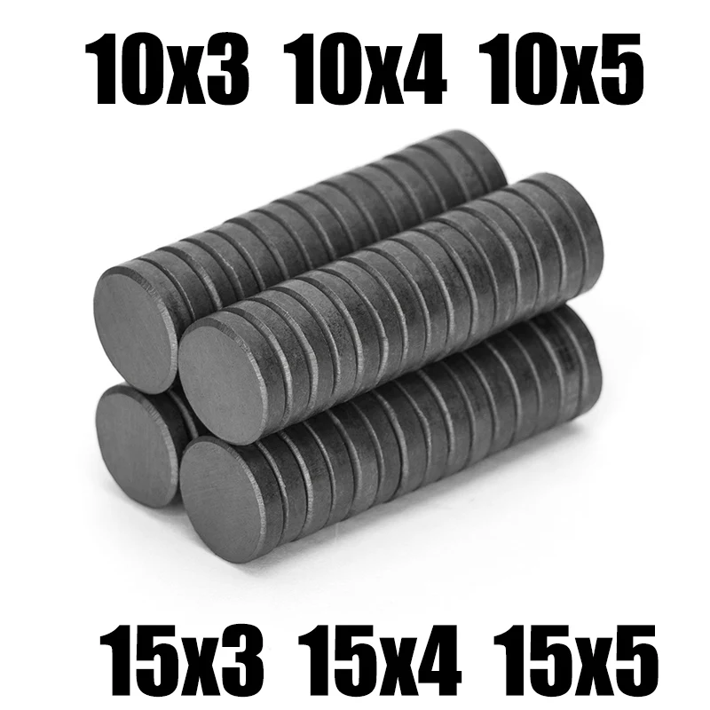 12x5-12x4-12x3-15X3-15X4-18X3-18X5-Black-Small-Round-Magnet-Fridge ...