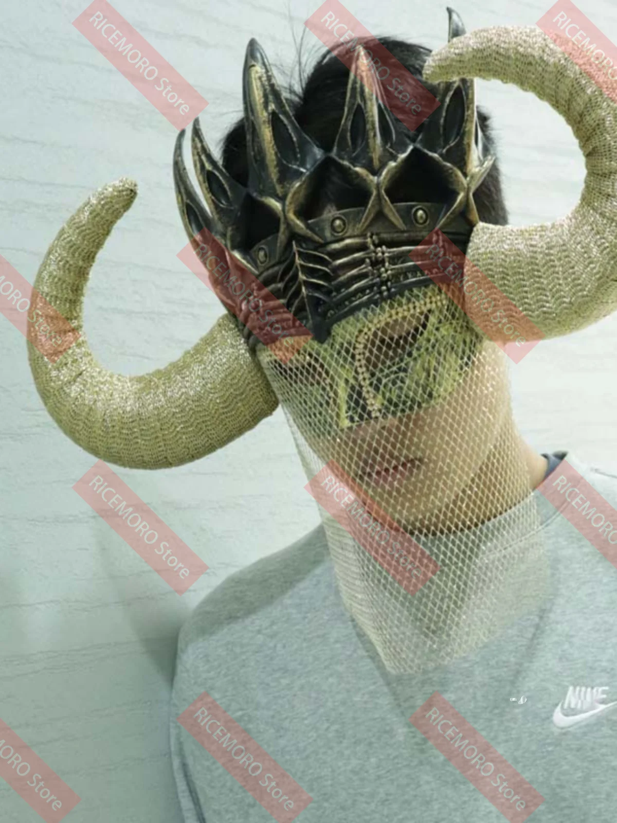 Exaggerated-Horns-Men-s-Muse-Stage-Singing-Mask-Halloween-Dress-Up ...