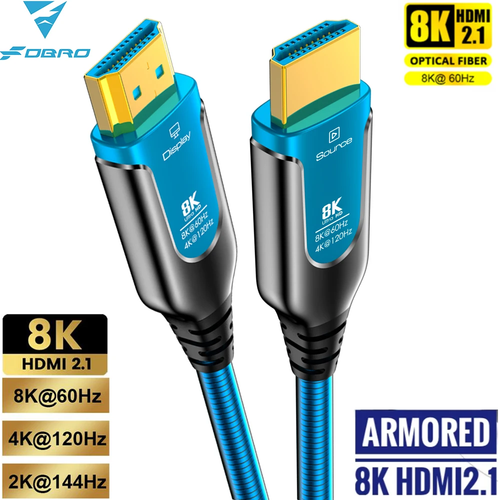 8K-HDMI-Fiber-Optic-Cable-48Gbps-Ultra-High-Speed-HDMI-2-1-Armored ...
