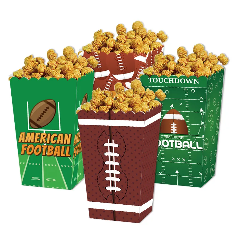 American-Football-Theme-Popcorn-Paper-Box-Snacks-Box-Eco-friendly-Rugby ...