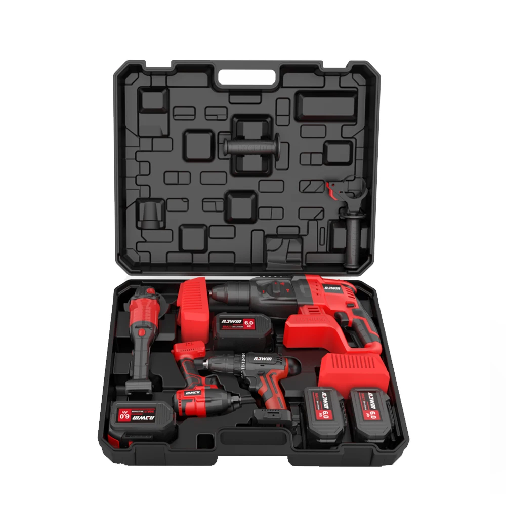 NAWIN Cordless Electric Tool Set Power Tool 3/4 Pieces Electric Drill ...