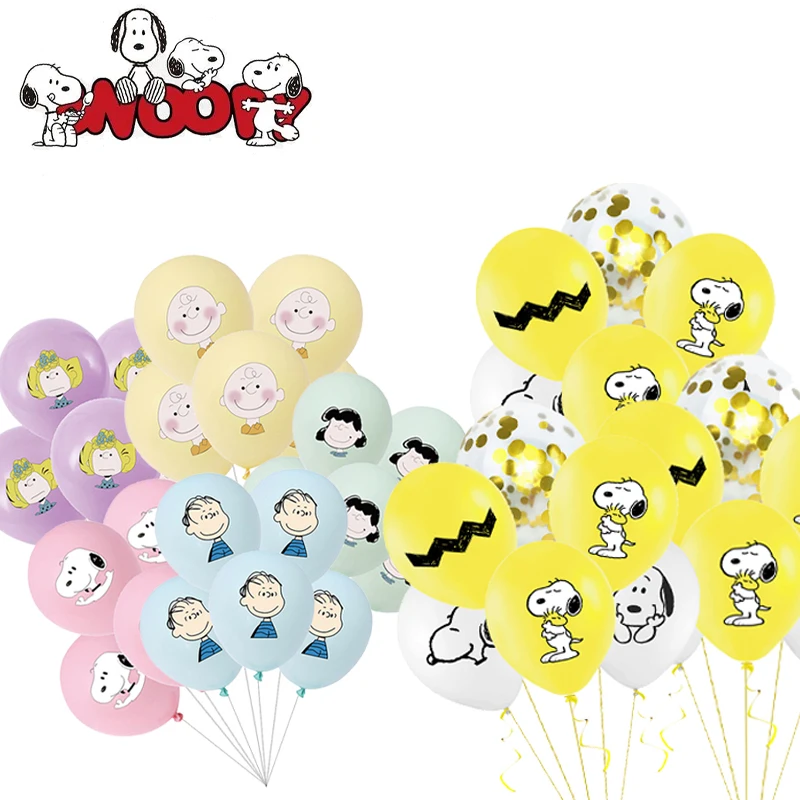 10pcs-Snoopy-Cartoon-Anime-Latex-Balloons-Birthday-Party-Decorations ...