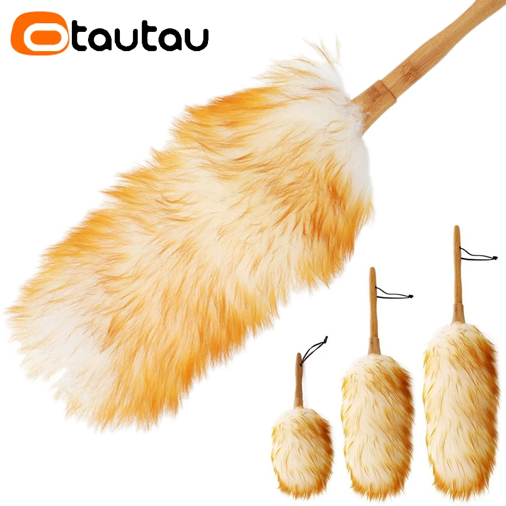 OTAUTAU-Wholesale-100-Real-Sheep-Lamb-Wool-Duster-Car-Cleaner-Sweeper ...