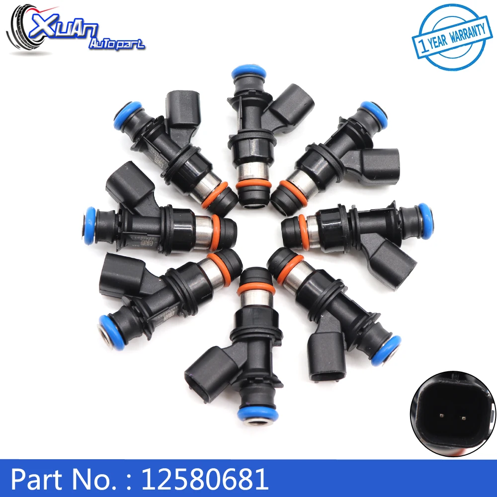 XUAN-8pcs-lot-Car-Fuel-Injector-Nozzle-12580681-For-Chevy-Tahoe ...