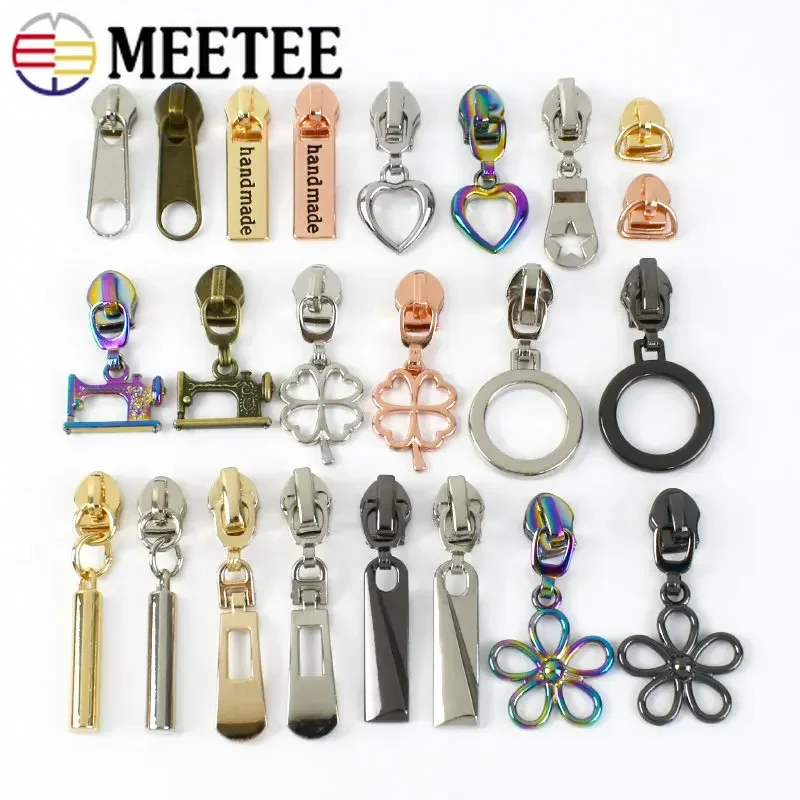 10-20Pcs-Decorative-Zipper-Sliders-for-5-Sewing-Zippers-Plastic-Coil ...