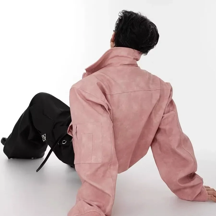 Vintage-Motorcycle-Chamois-Leather-Velvet-Men-s-Cropped-Jacket ...