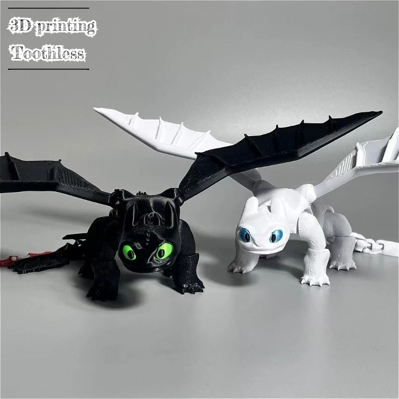 3D-Printed-How-to-Train-Your-Dragon-Anime-Cartoon-Toys-Toothless-Figure ...