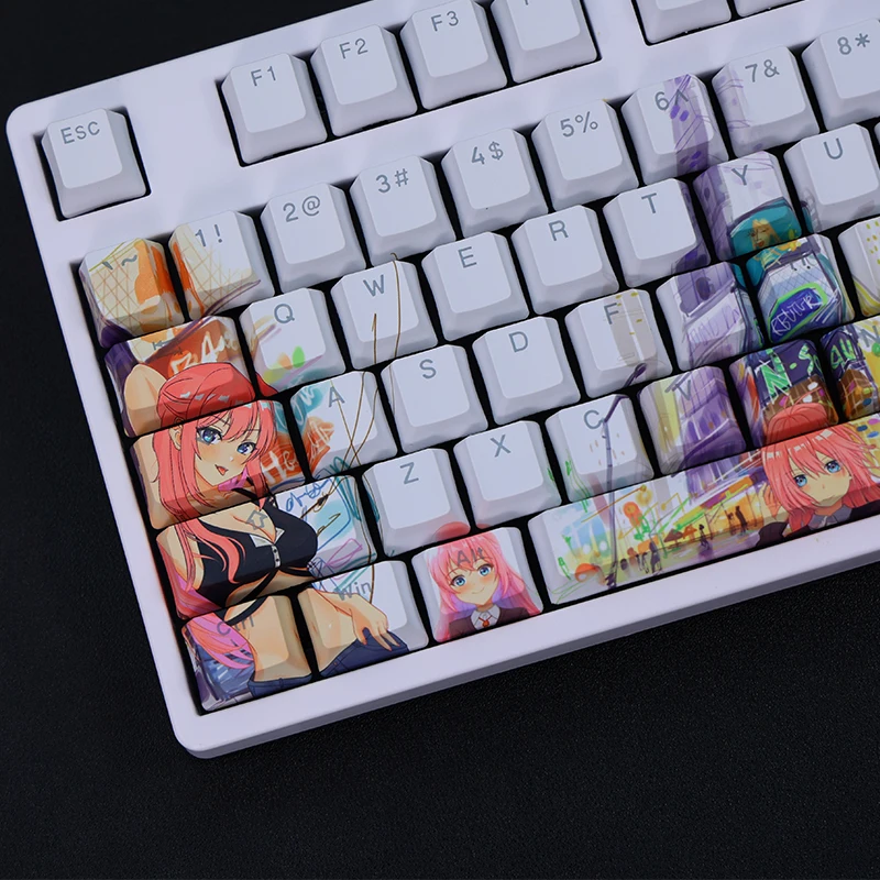 Customized 108 Keycaps Anime For Genshin Two Dimensions, 60% OFF