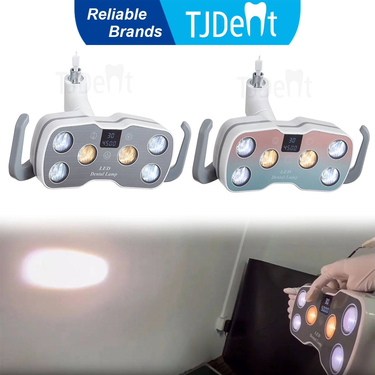 TJDent Dental LED Oral Lamp Double-color Lighting With Induction ...