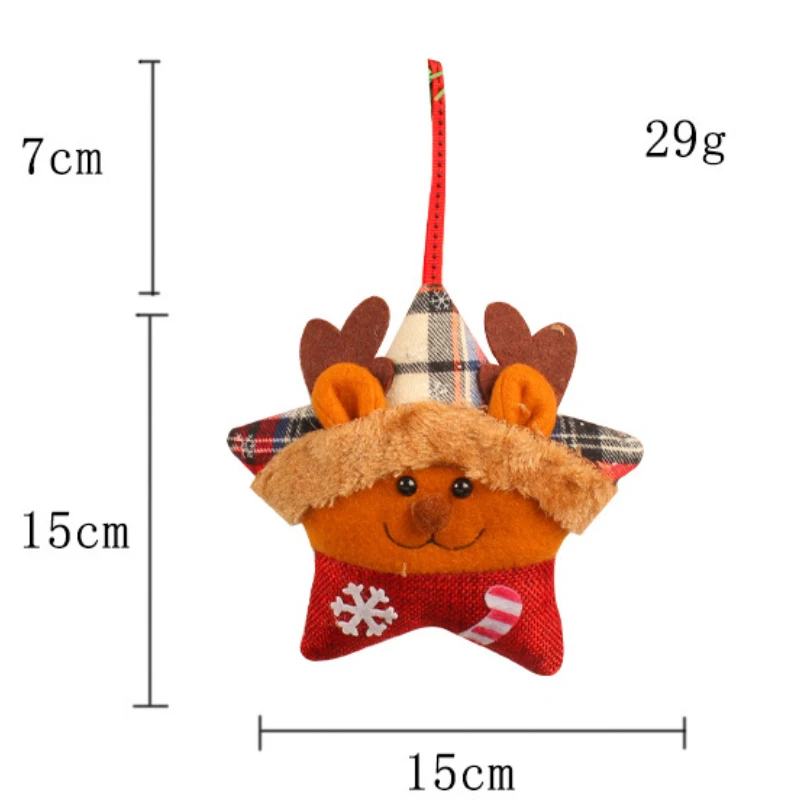 Adorno navideño de Papá Noel de pie, muñeco de nieve, reno, patas ...