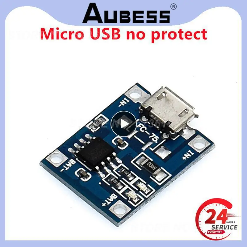 C타입 USB 리튬 배터리 충전 보드 모듈 BMS, 5V 1A, 3.7V 18650 거치대 번들, 개 - 티몬