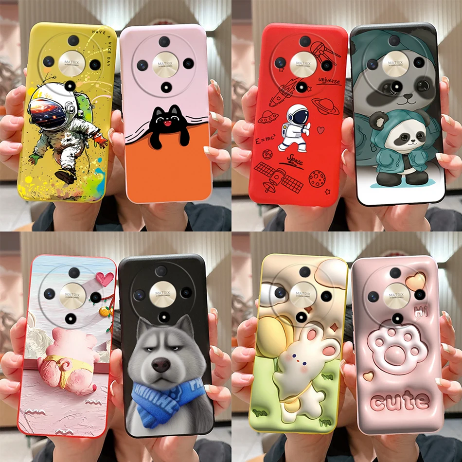 For-Honor-Magic6-Lite-Case-Astronaut-Cover-Silicone-Shockproof-Soft-TPU ...