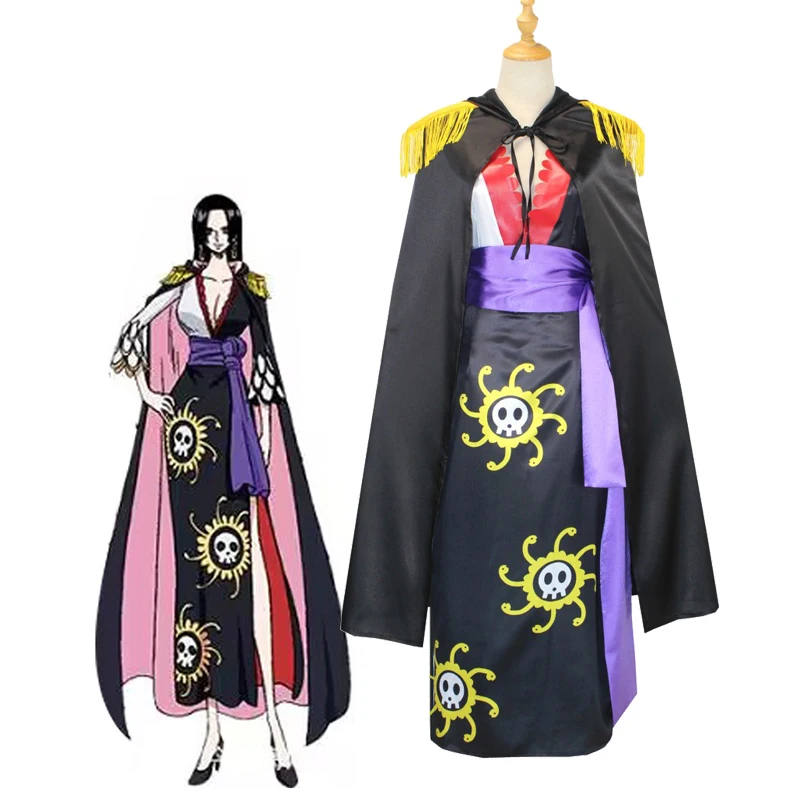 Anime-Boa-Hancock-Cosplay-With-Cloak-Boa-Dress-Costume-Sailor-Suit-Boa ...