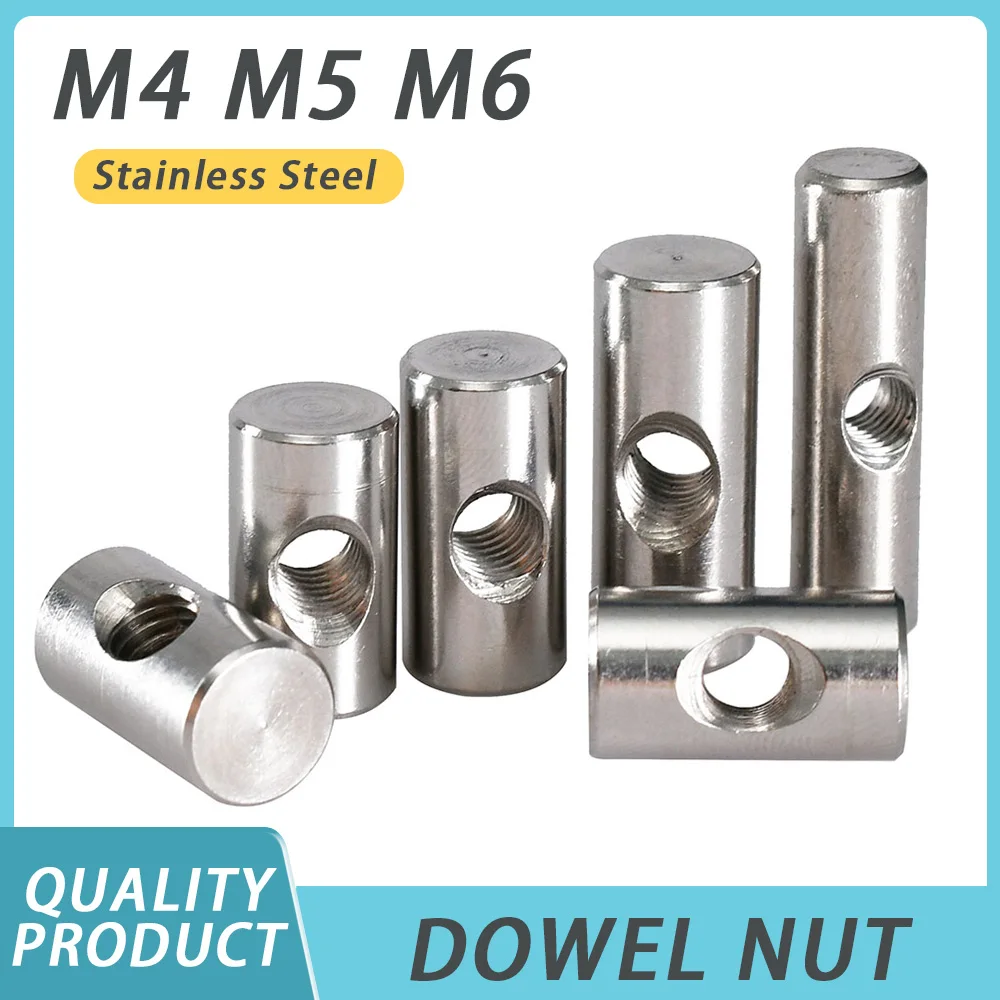 M4-M5-M6-Stainless-Steel-Dowel-Pin-Nuts-Embedded-Furniture-Hammer ...