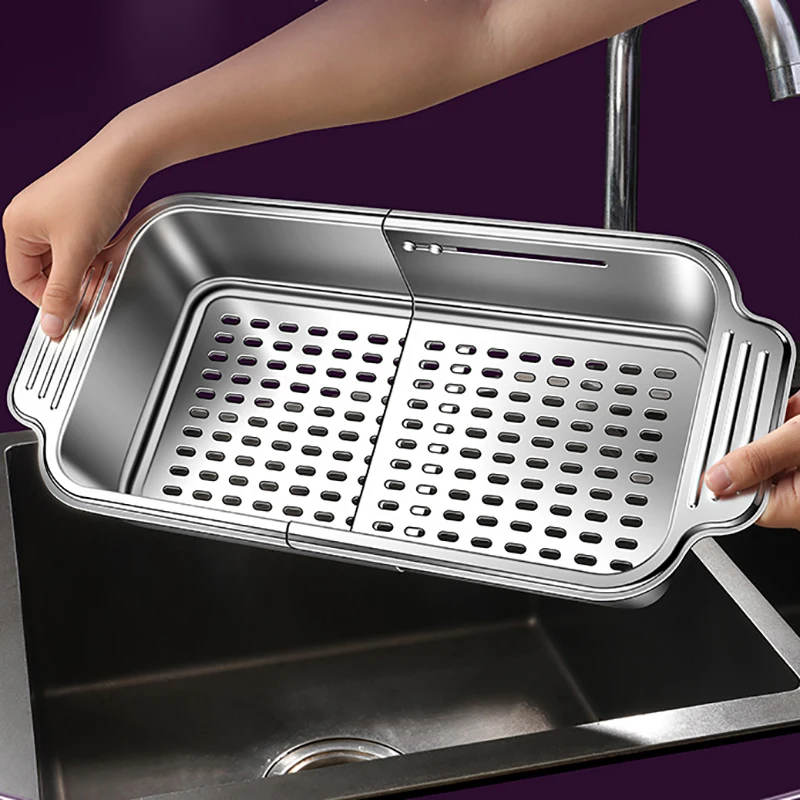 Retractable-Strainer-Basket-304-Stainless-Steel-Extendable-Over-the-Sink-Colander-Strainer-Food ...