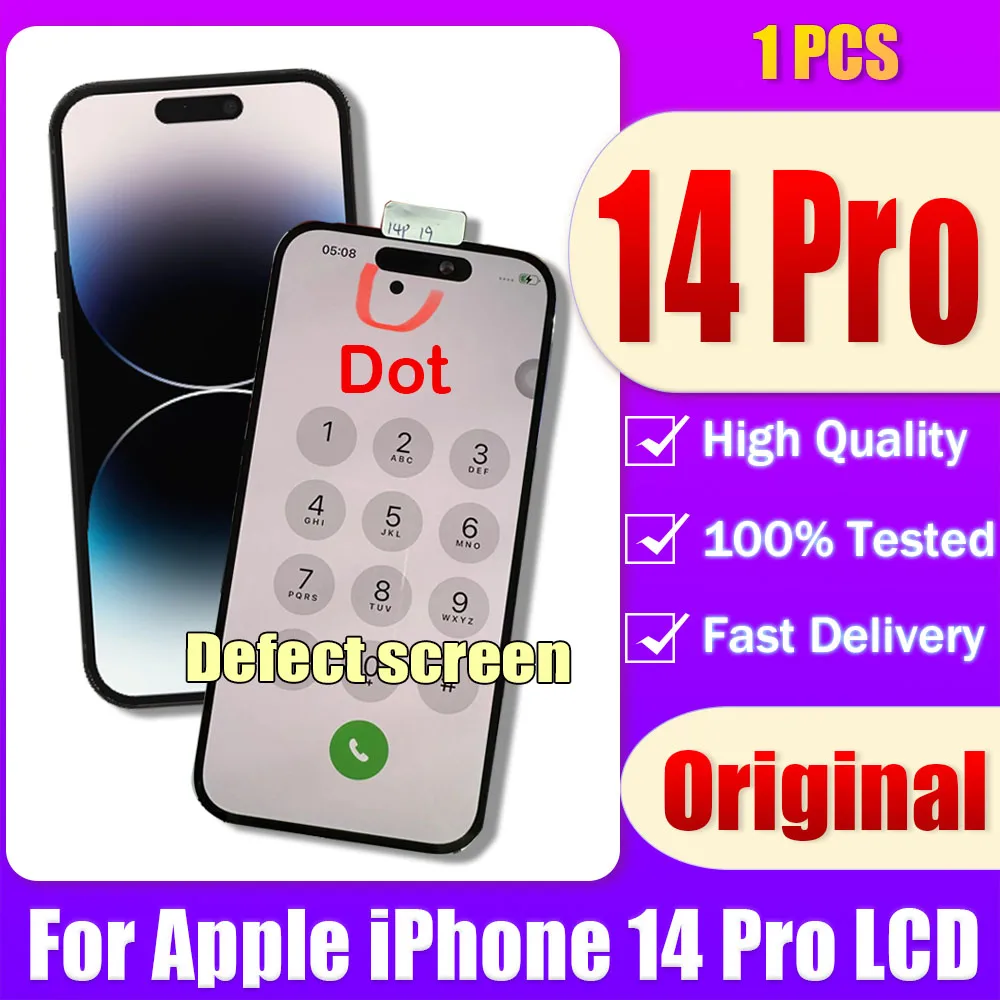 Dot-Defect-6-1-Original-LCD-For-iPhone-14-Pro-Lcd-Touch-Screen ...