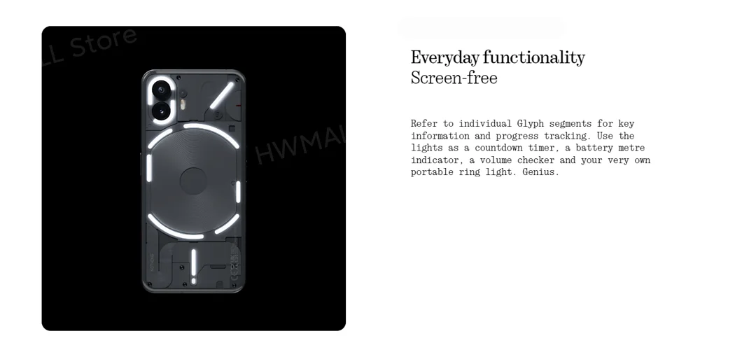 Celular Nothing Phone 2 12GB 256GB - Negro- A065 NOTHING | falabella.com