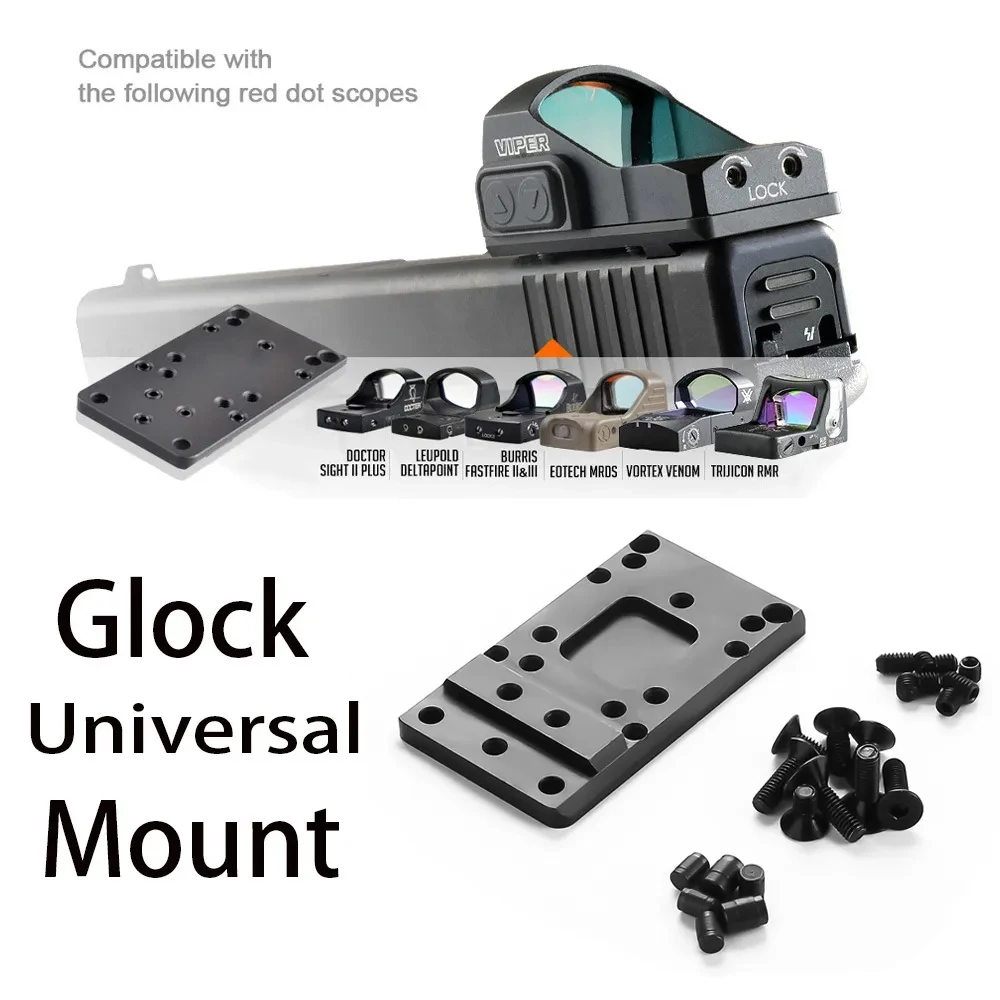 Tactical-CNC-Metal-Universal-Glock-Mount-Plate-Base-Pistol-Mount-For ...
