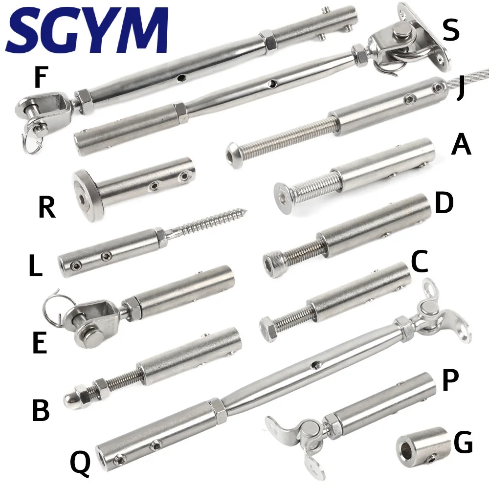 4pcs-Cable-Railing-Wire-rope-Threaded-Stud-Tension-Fitting-Toggle ...