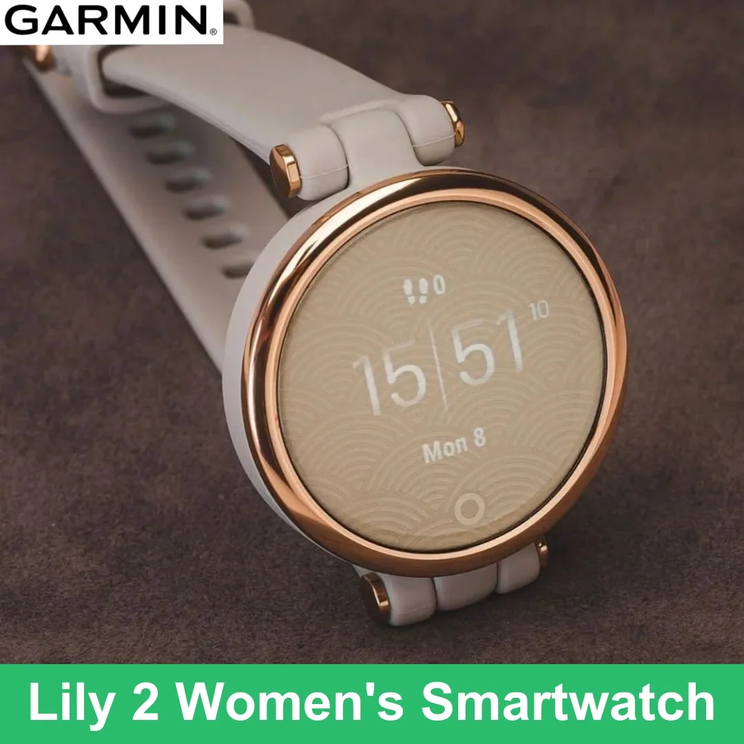 Garmin Lily 2 Women's Smart Watch HD Touch Screen Health Monitoring GPS ...