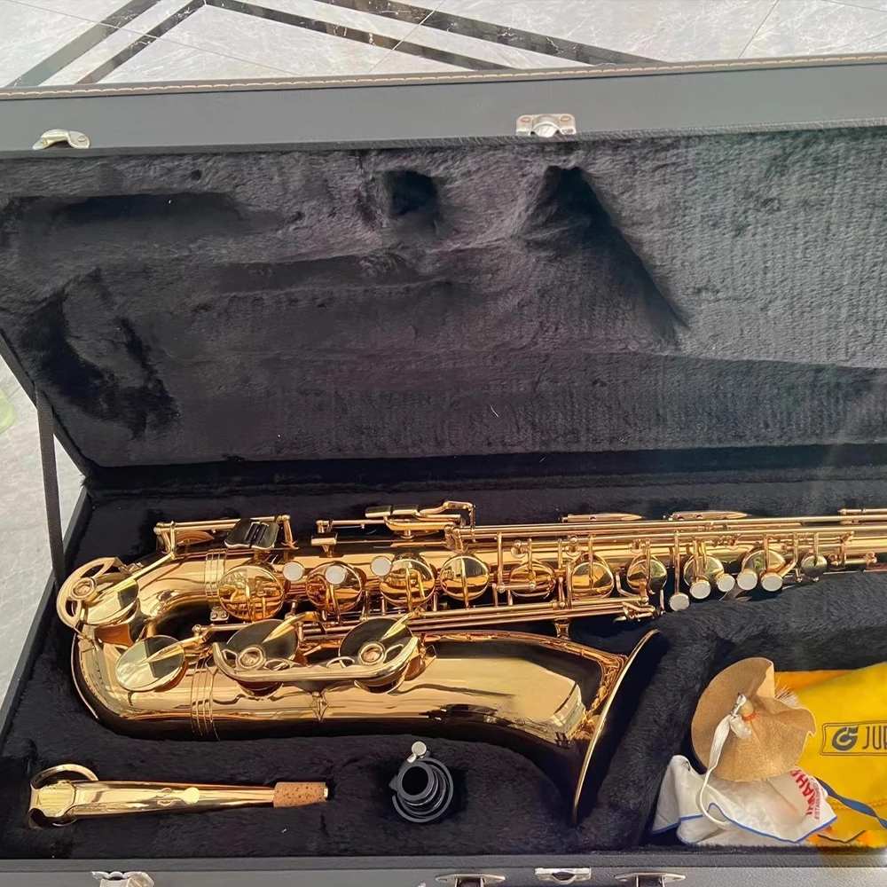 High-quality-tenor-saxophone-687-flat-B-lacquered-gold-brass-shell-keys ...