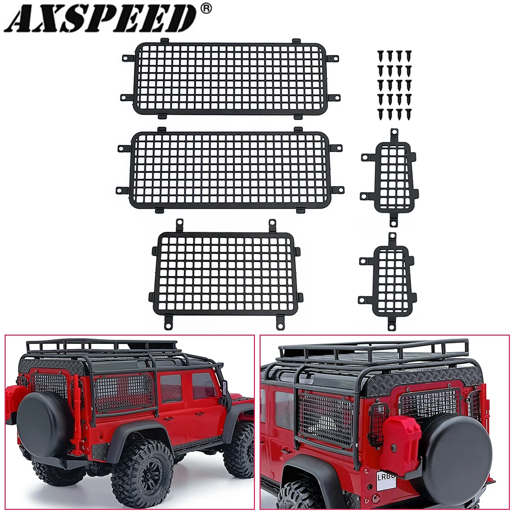 AXSPEED-Metal-Stereo-Window-Mesh-Side-Rear-Window-Mesh-for-1-18-RC ...