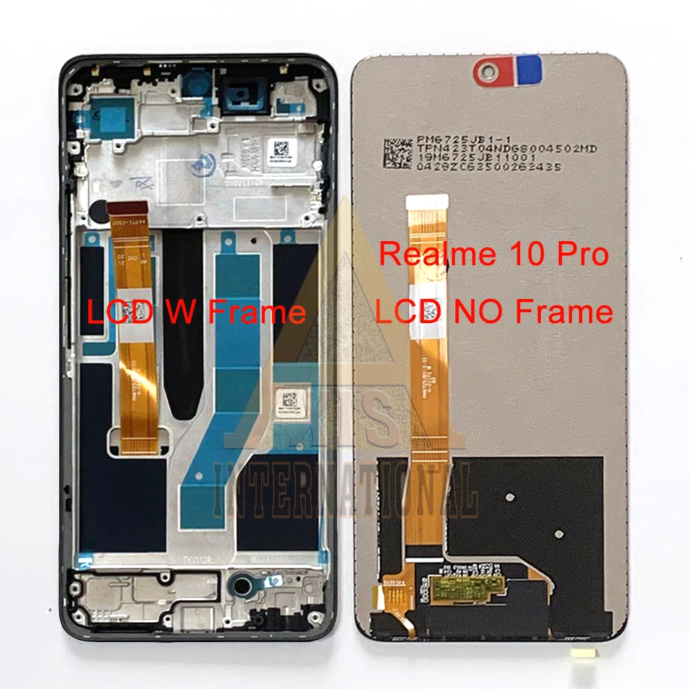 6.72'' Original New For Oppo Realme 10 Pro LCD RMX3663 Display Screen Touch Panel Digitizer For ...
