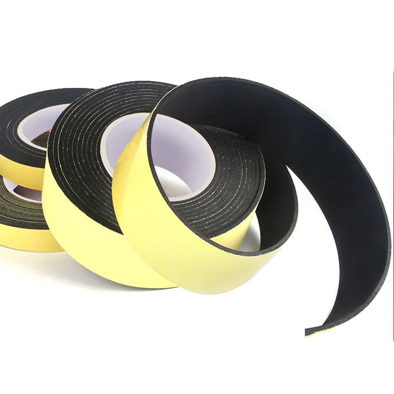 10M-EVA-Black-Foam-Sponge-Rubber-Strip-Tape-Strong-Adhesive-Anti ...