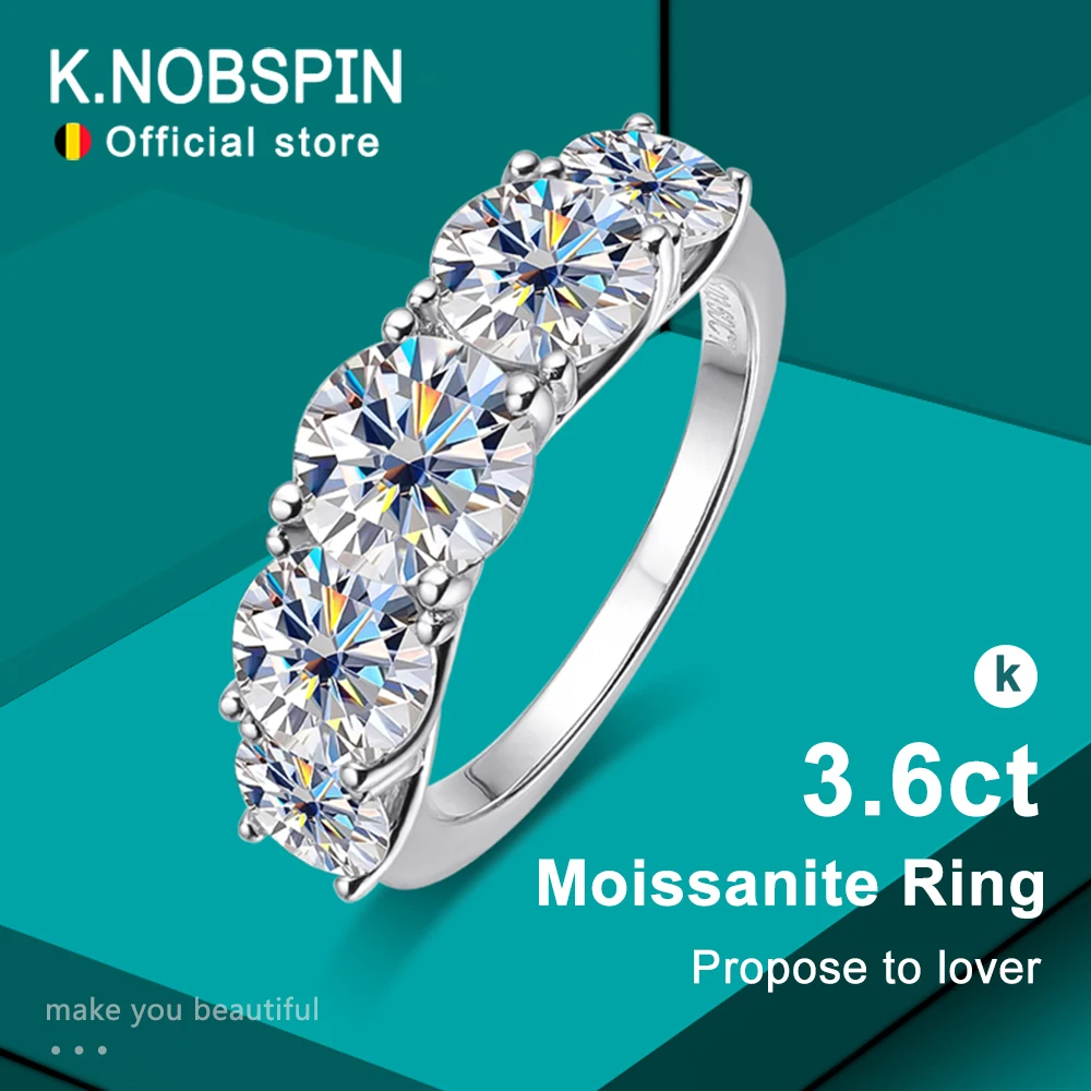 925 Sterling Sliver Moissanite Rings | 925 Sterling Sliver Wedding Ring - 5 3.6ct - Aliexpress
