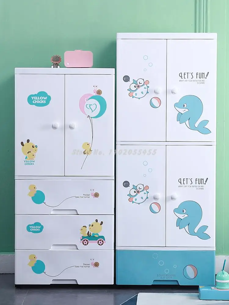Children-s-simple-wardrobe-modern-minimalist-assembly-baby-storage ...