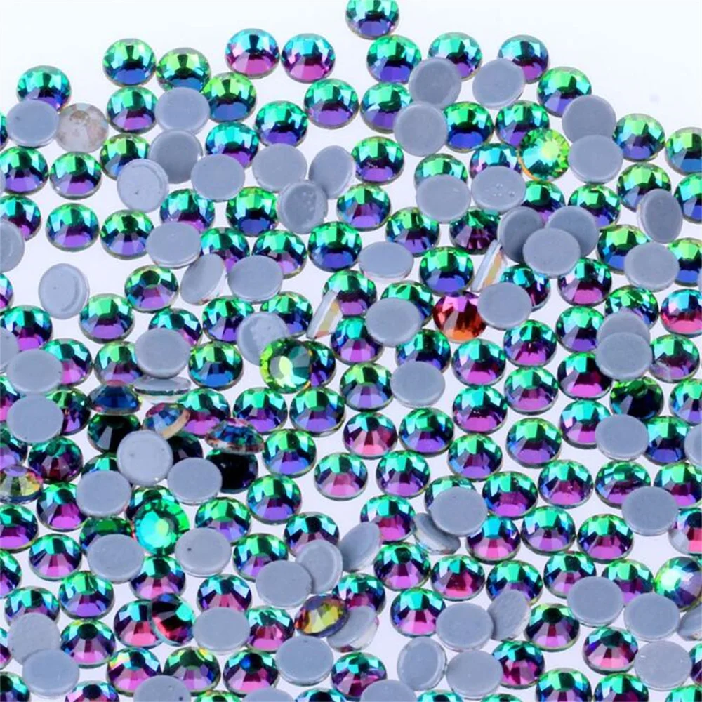 Green-flame-All-Sizes-Crystal-AB-Hotfix-Rhinestones-Glass-Strass-Hotfix ...