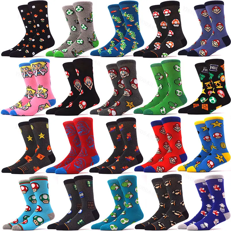 Unisex-Odyssey-Anime-Tube-Socks-Super-Bros-Yoshi-Princesa-Peach ...