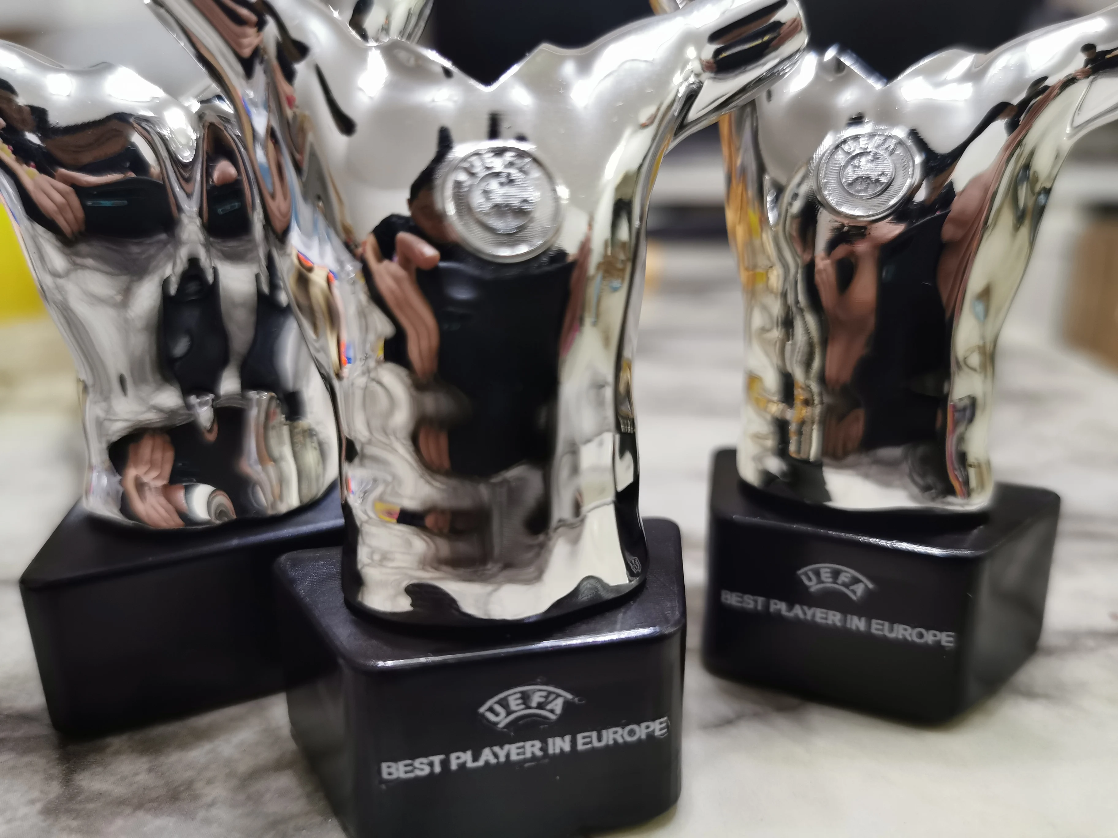 The Best Player In Europe Award Trophy Cup Mini Size Football Trophy ...